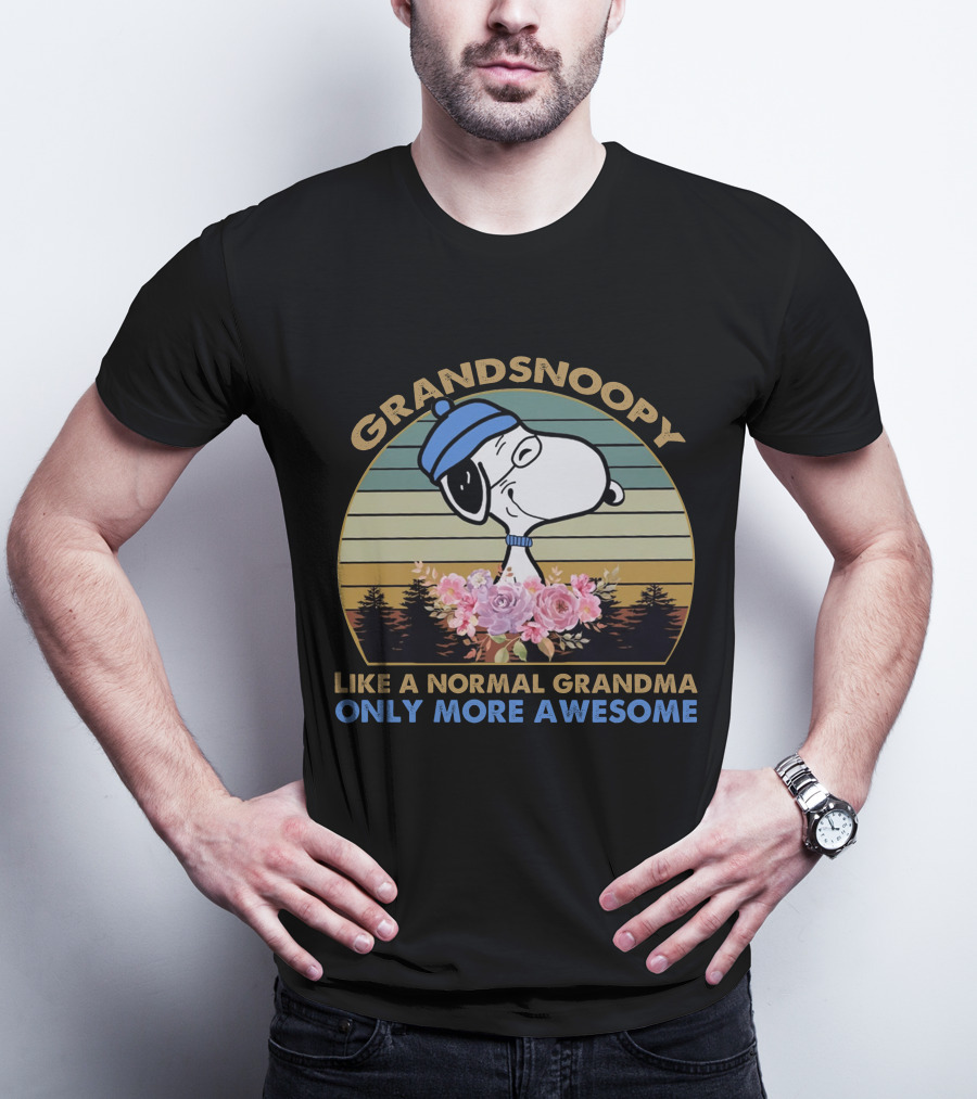 GRANDSNOOPY LIKE A NORMAL GRANDMA ONLY MORE AWESOME T-Shirt