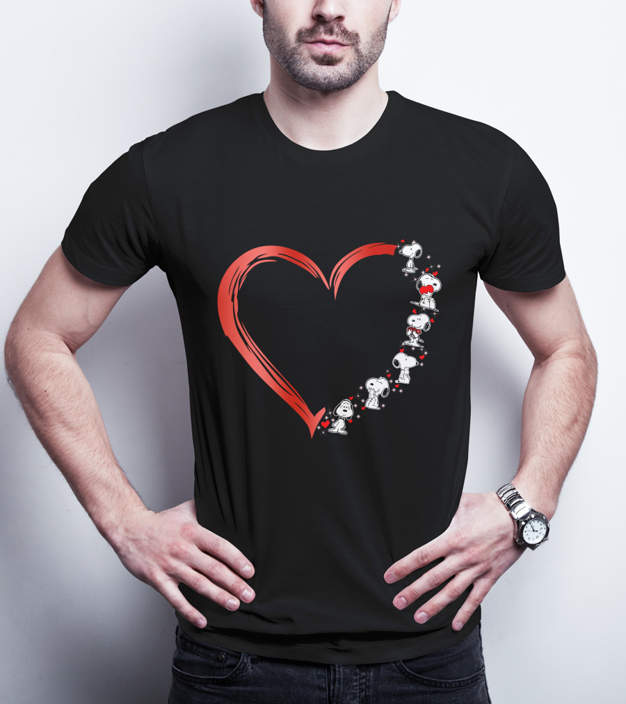 Snoopy Love Heart T-Shirt