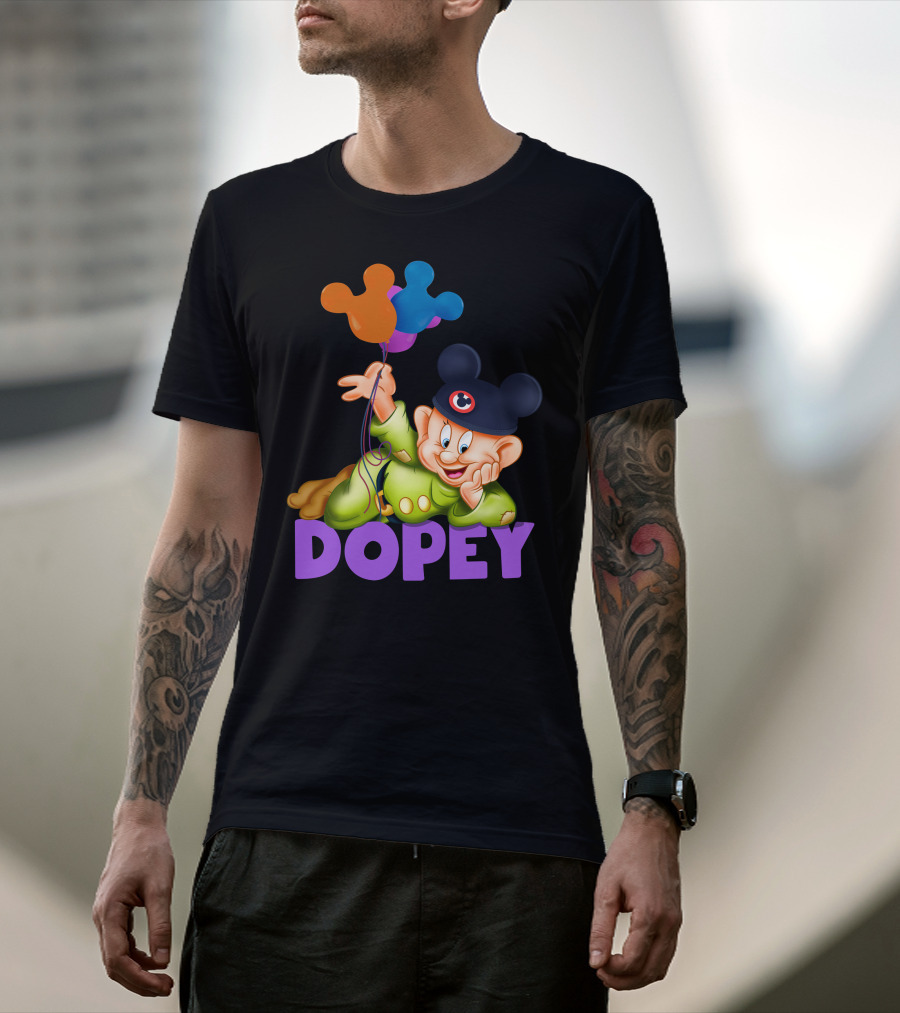 Dopey Balloons Pixar Crossover T-Shirt