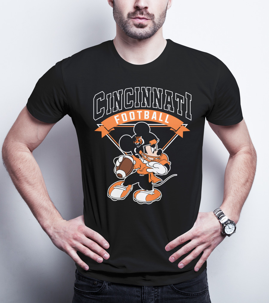 Cincinnati Football Mickey Bengals T-Shirt