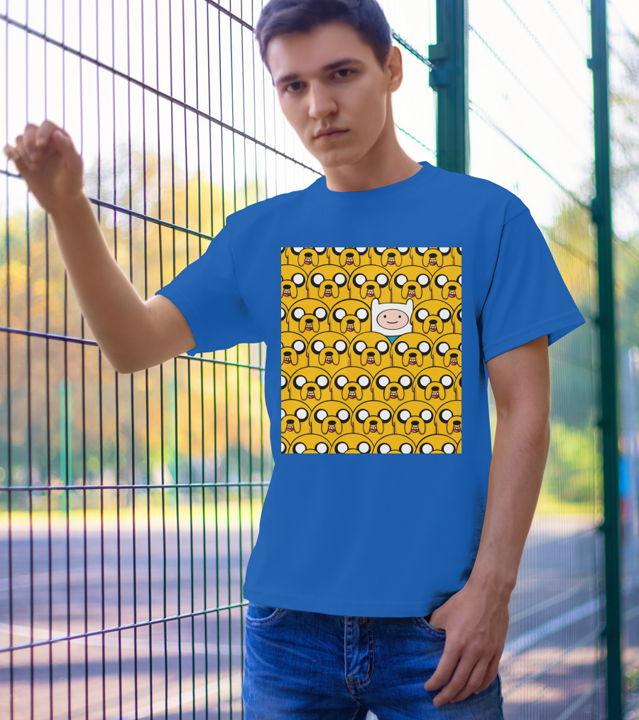 Finnthehuman Surrounded By Jake Faces T-Shirt