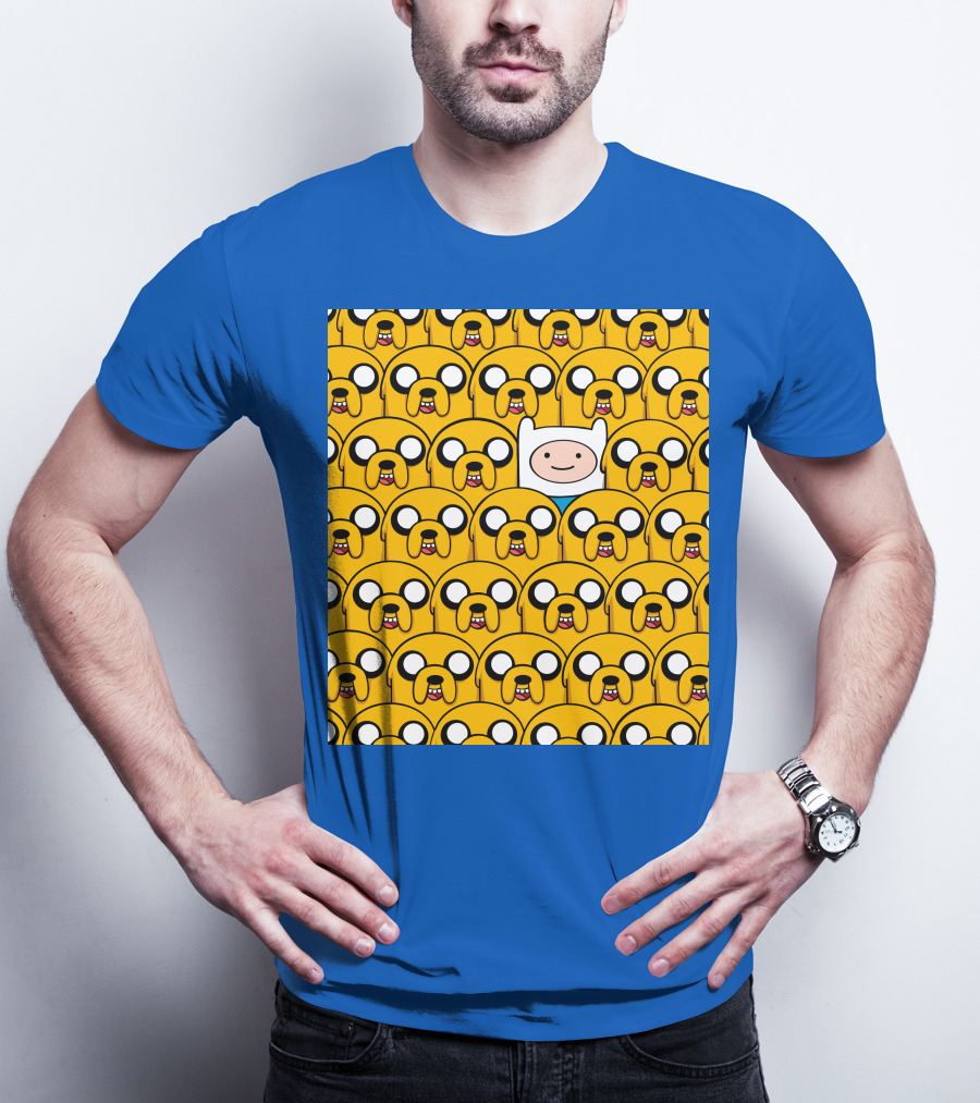 Finnthehuman Surrounded By Jake Faces T-Shirt