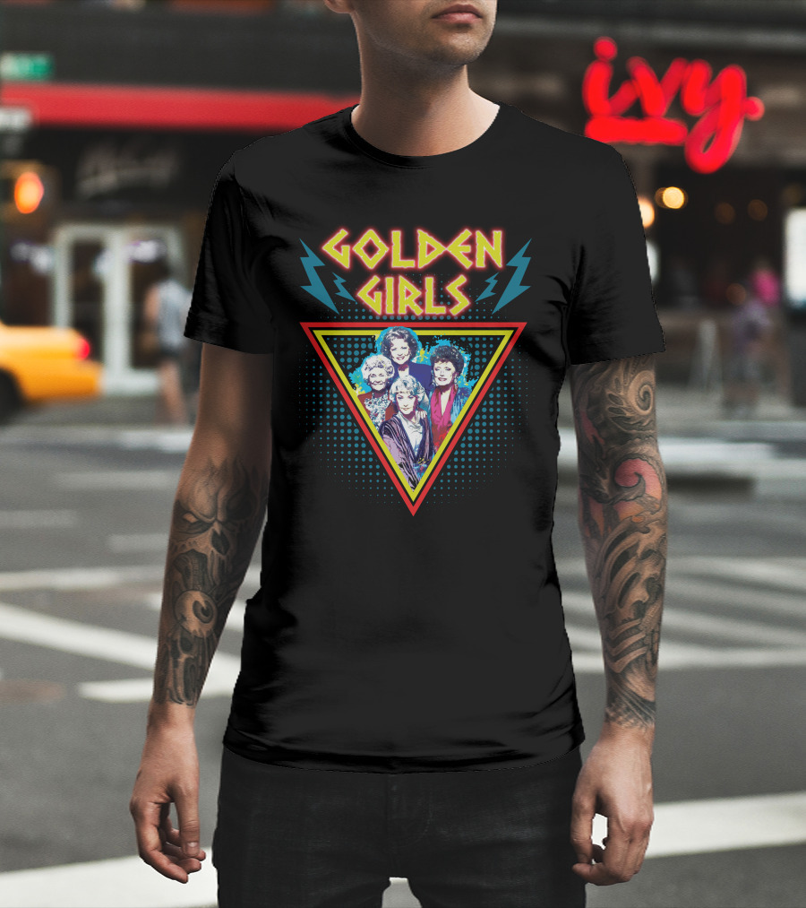 Golden Girls 80s Lightning Triangle T-Shirt