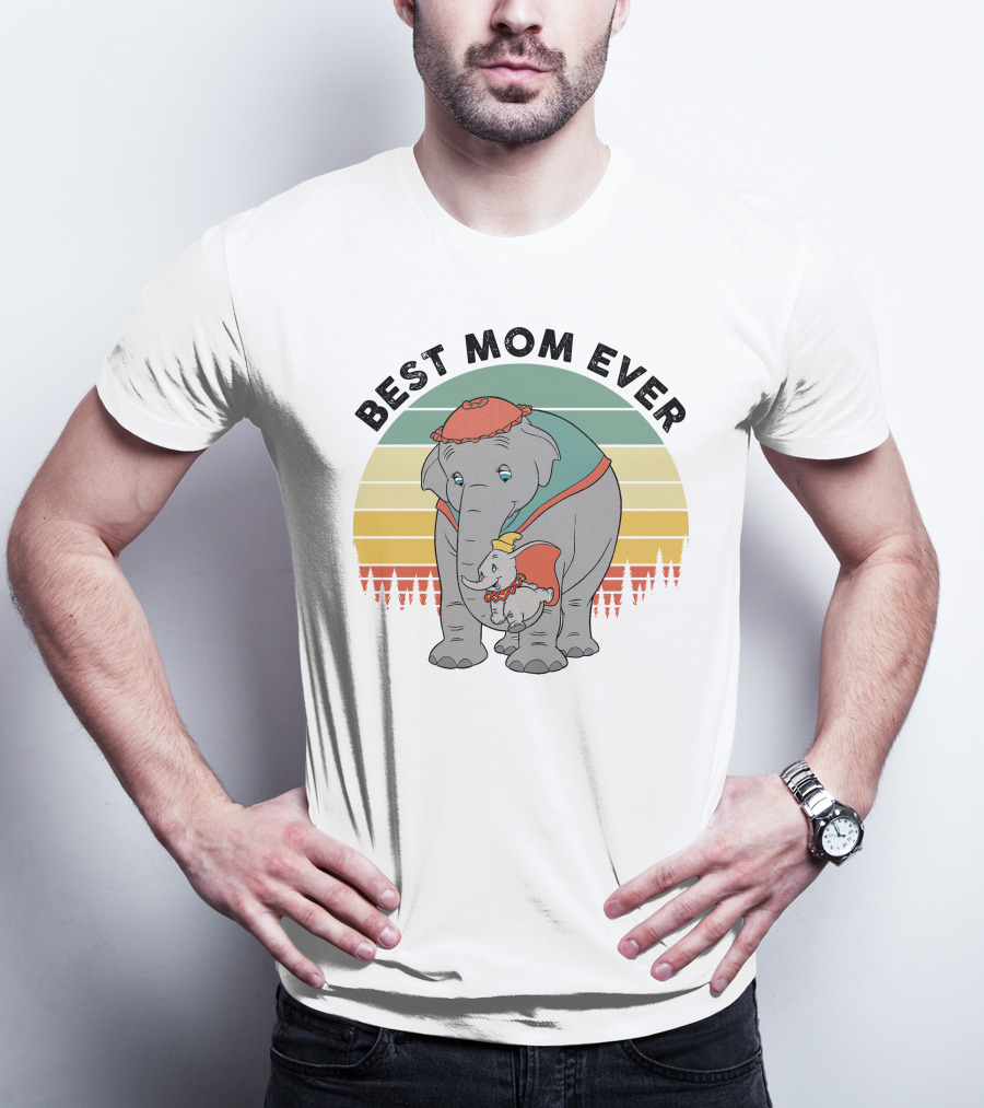 BEST MOM EVER LOVING ELEPHANT FAMILY T-Shirt