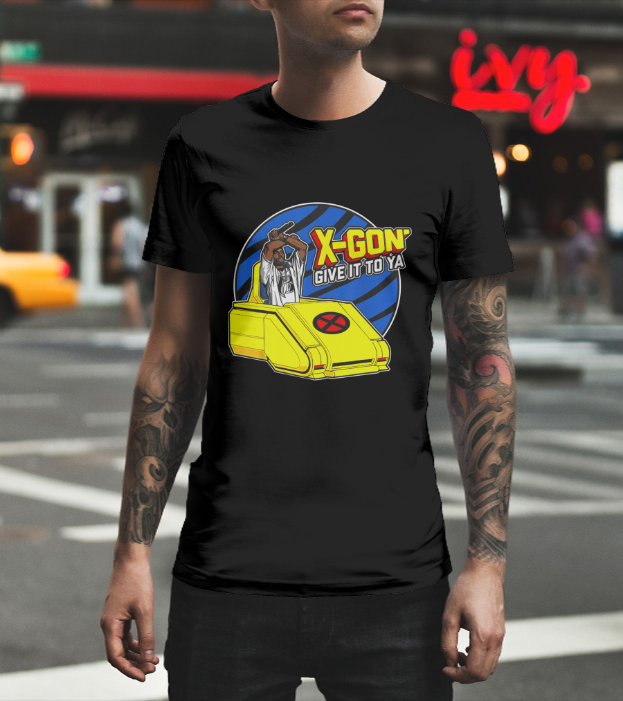 X Gon' Give It To Ya Professor X Inspired Yellow Hoverchair T-Shirt