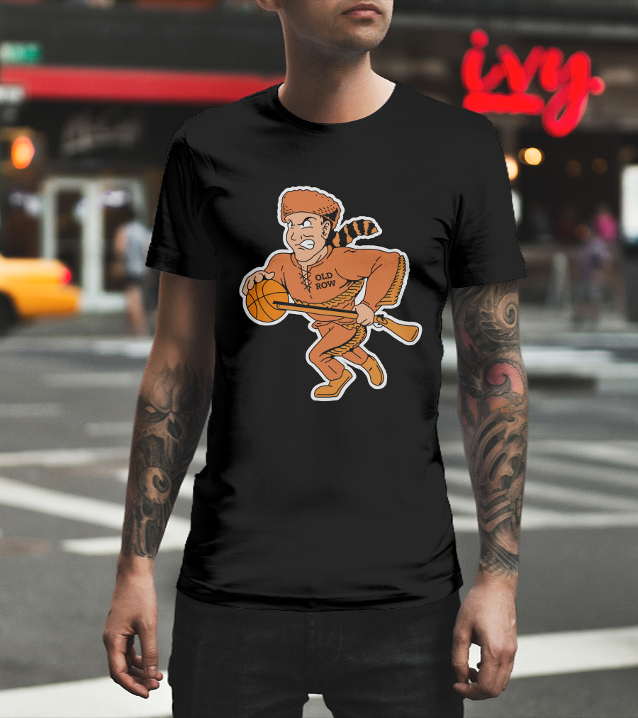 Old Row TN Basketball Pioneer Cartoon T-Shirt