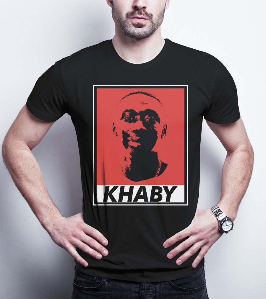 Khaby Lame Bold Graphic Red And Black T-Shirt