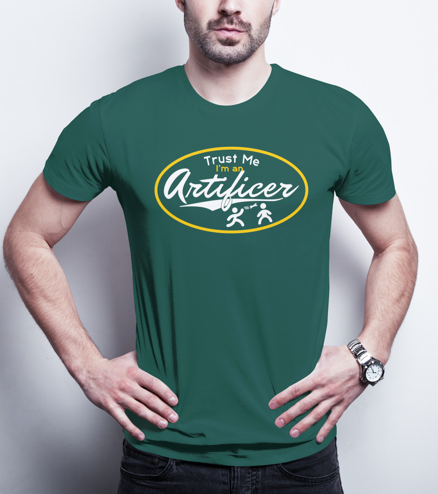 Trust Me I'm An Artificer Wand Symbols T-Shirt