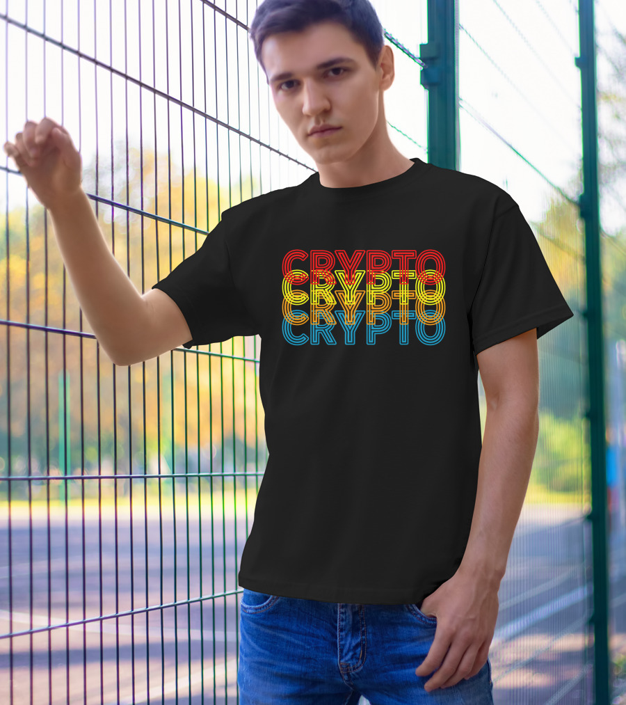 Crypto Neon Reflection T-Shirt