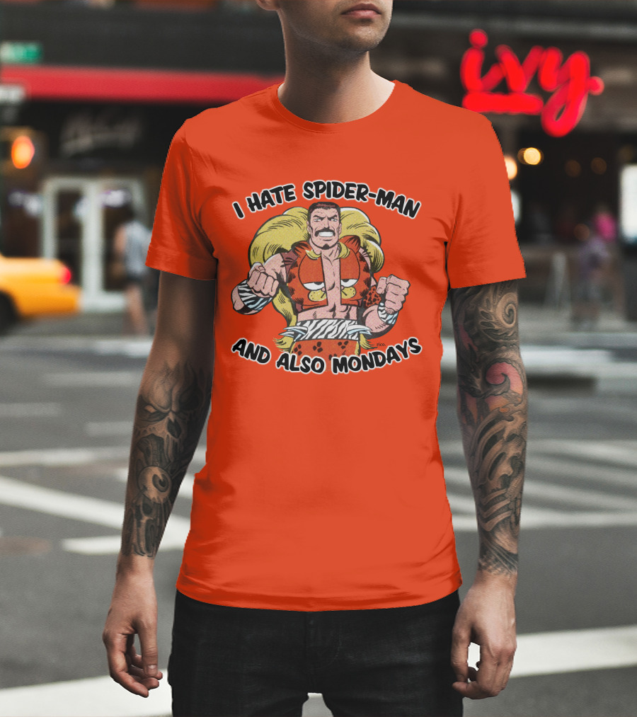 I Hate Spider-Man And Also Mondays Kraven The Hunter Comic T-Shirt