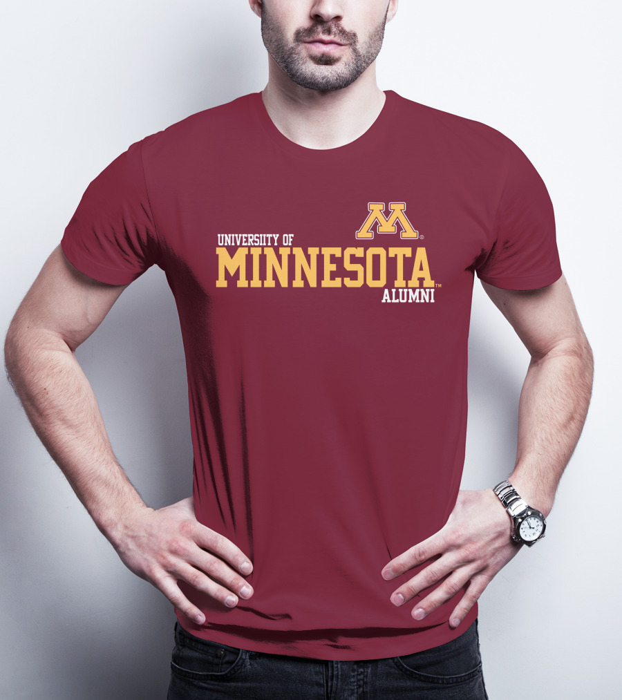University Of Minnesota Alumni Bold Gold Maroon Iconic Collegiate T-Shirt