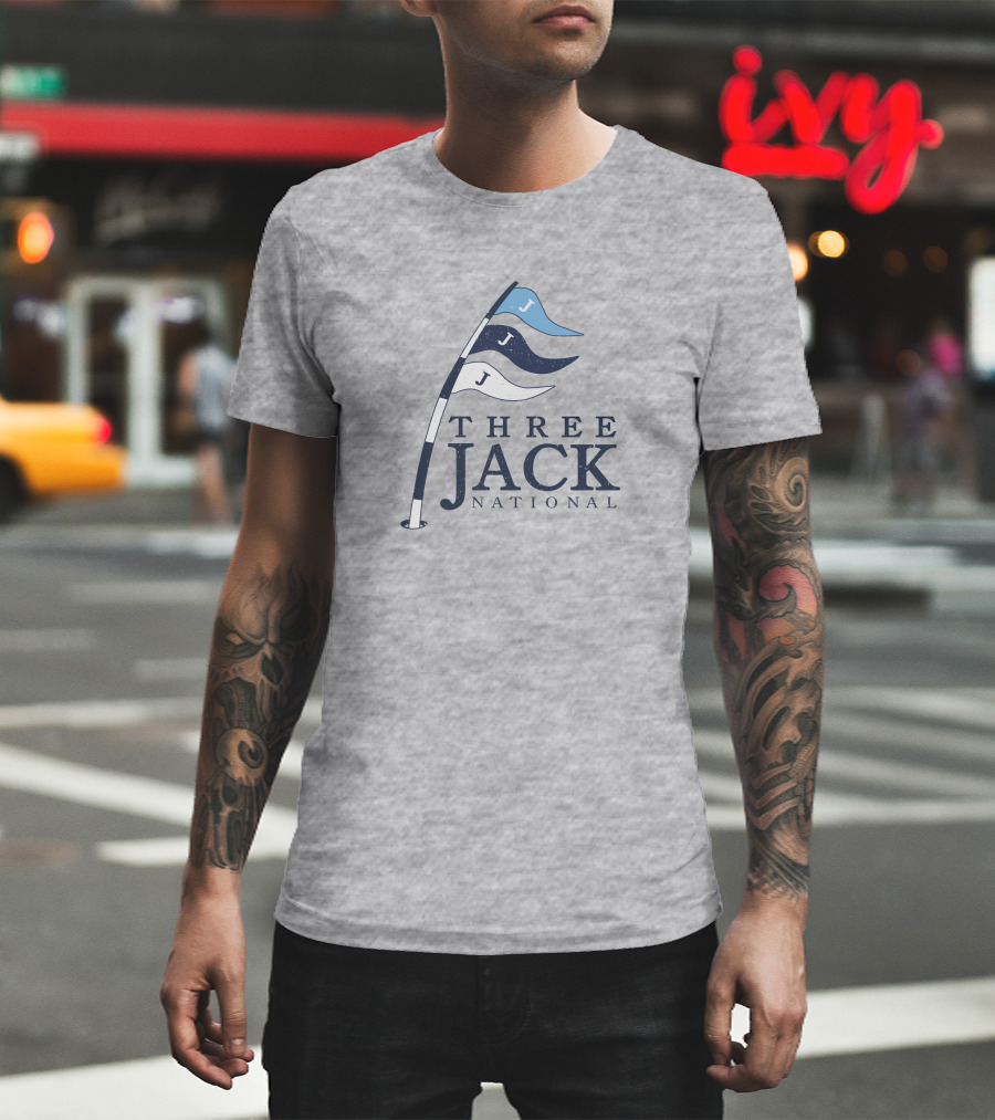 Three Jack National Golf Flag Icons T-Shirt