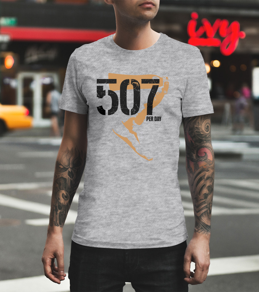 507 Per Day Mackinac Island Map T-Shirt