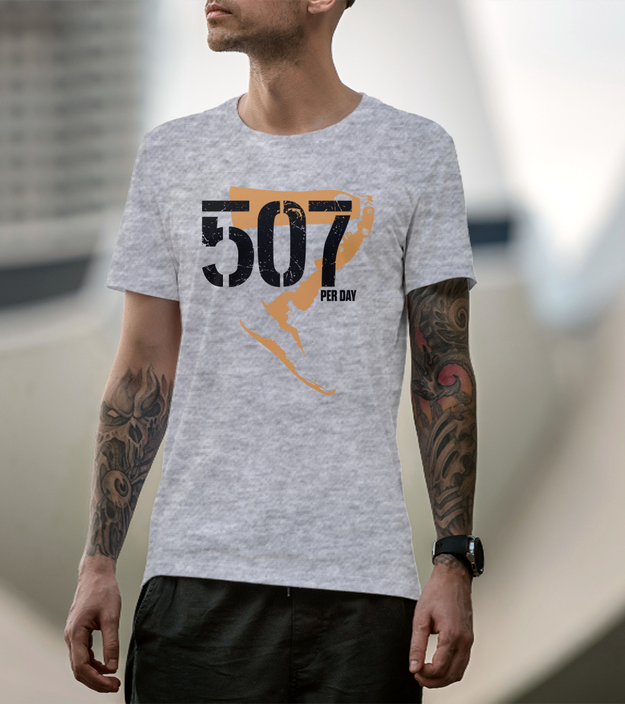 507 Per Day Mackinac Island Map T-Shirt