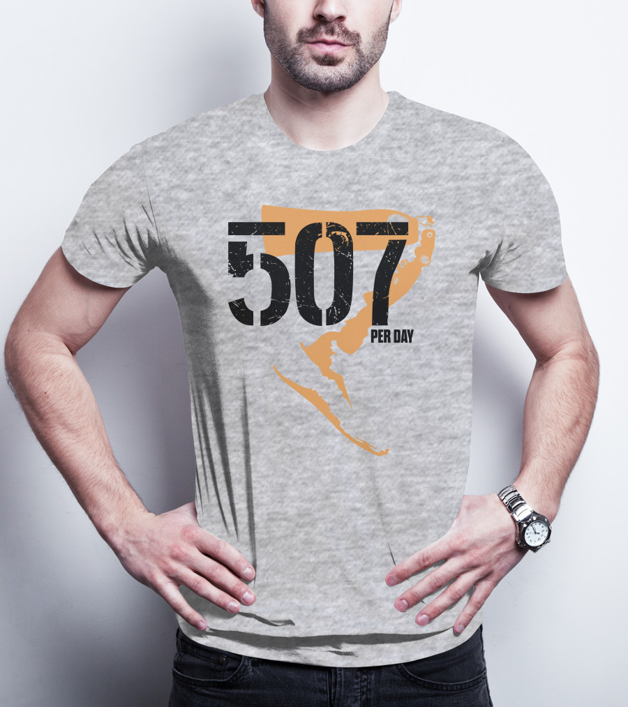 507 Per Day Mackinac Island Map T-Shirt