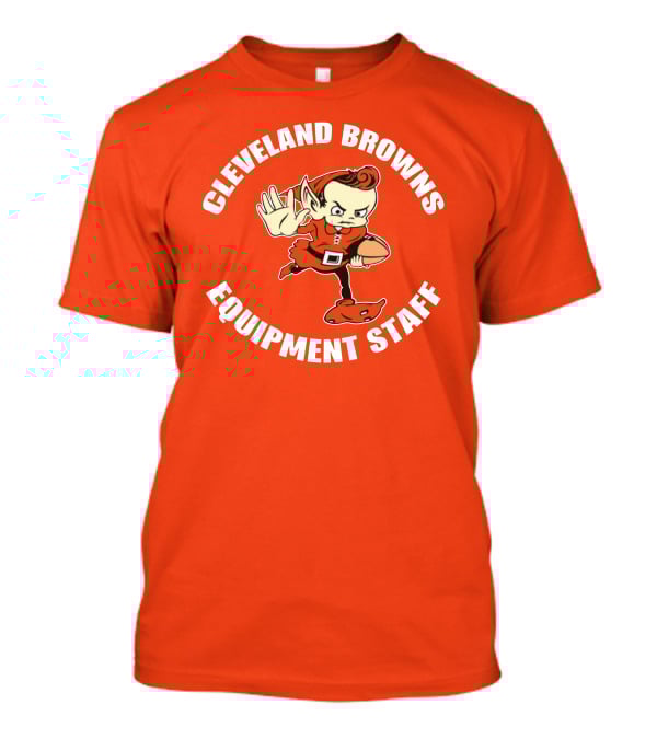 Cleveland Browns Equipment Staff Brownie Mascot T-Shirt