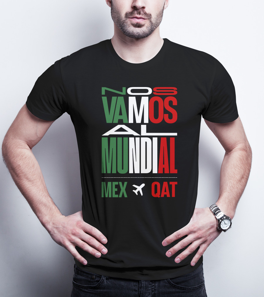 Nos Vamos Al Mundial Mex Qat Airplane T-Shirt