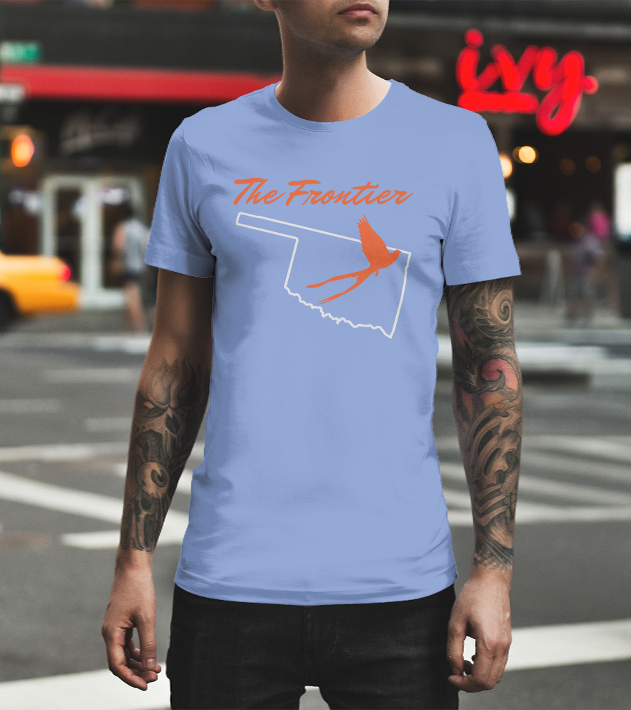 The Frontier Scissor Tail Oklahoma Outline T-Shirt
