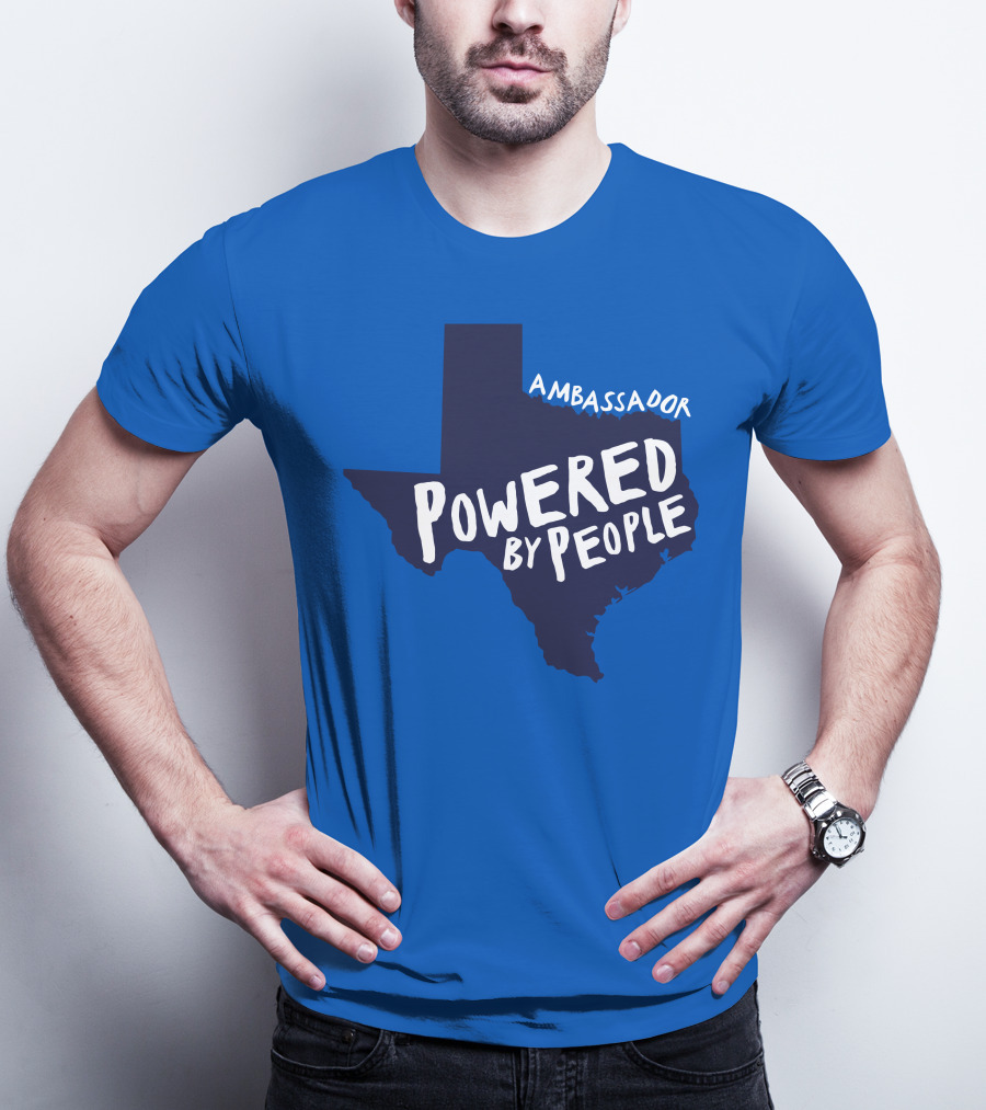 Ambassador Powered By People Texas Map T-Shirt