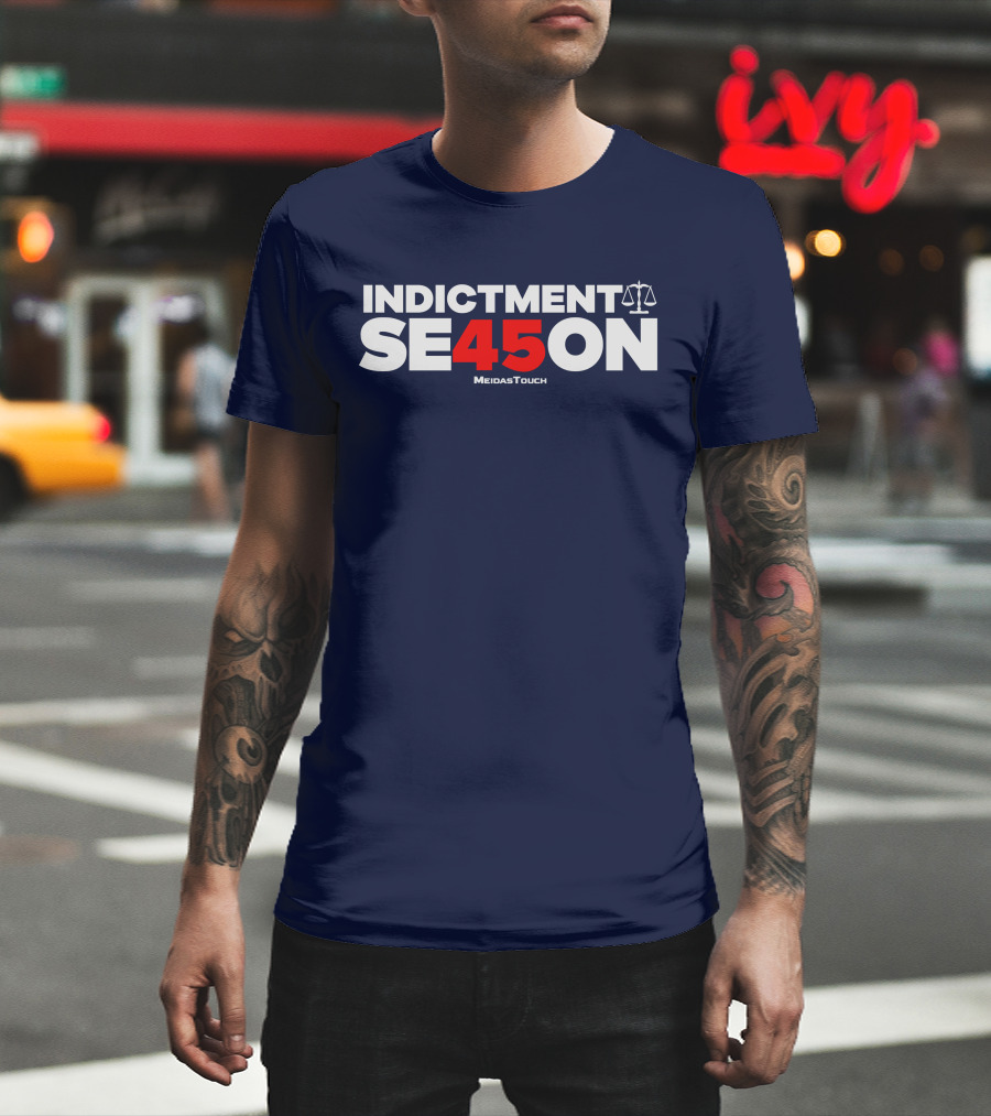 Indictment Season 45 MeidasTouch Justice Scales T-Shirt