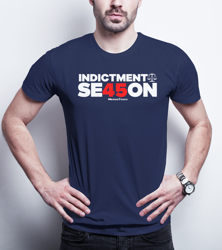 Indictment Season 45 MeidasTouch Justice Scales T-Shirt
