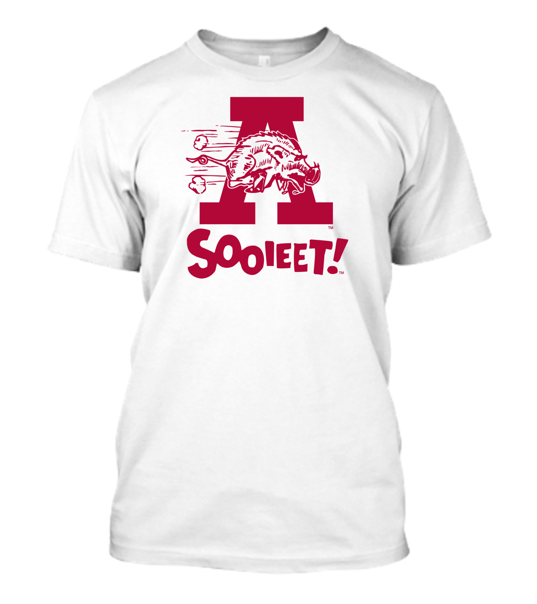 Arkansas Razorbacks Sooieet Wild Boar Logo Lightweight T-Shirt