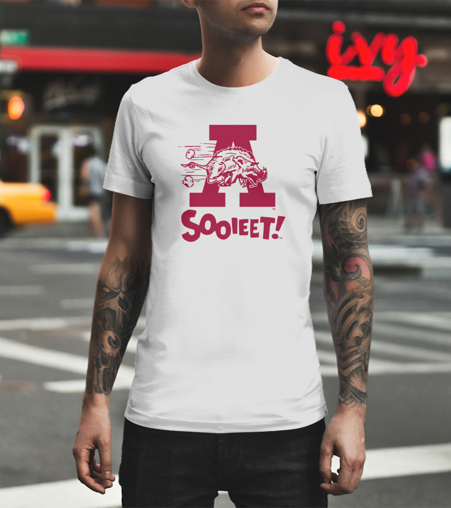 Arkansas Razorbacks Sooieet Wild Boar Logo Lightweight T-Shirt