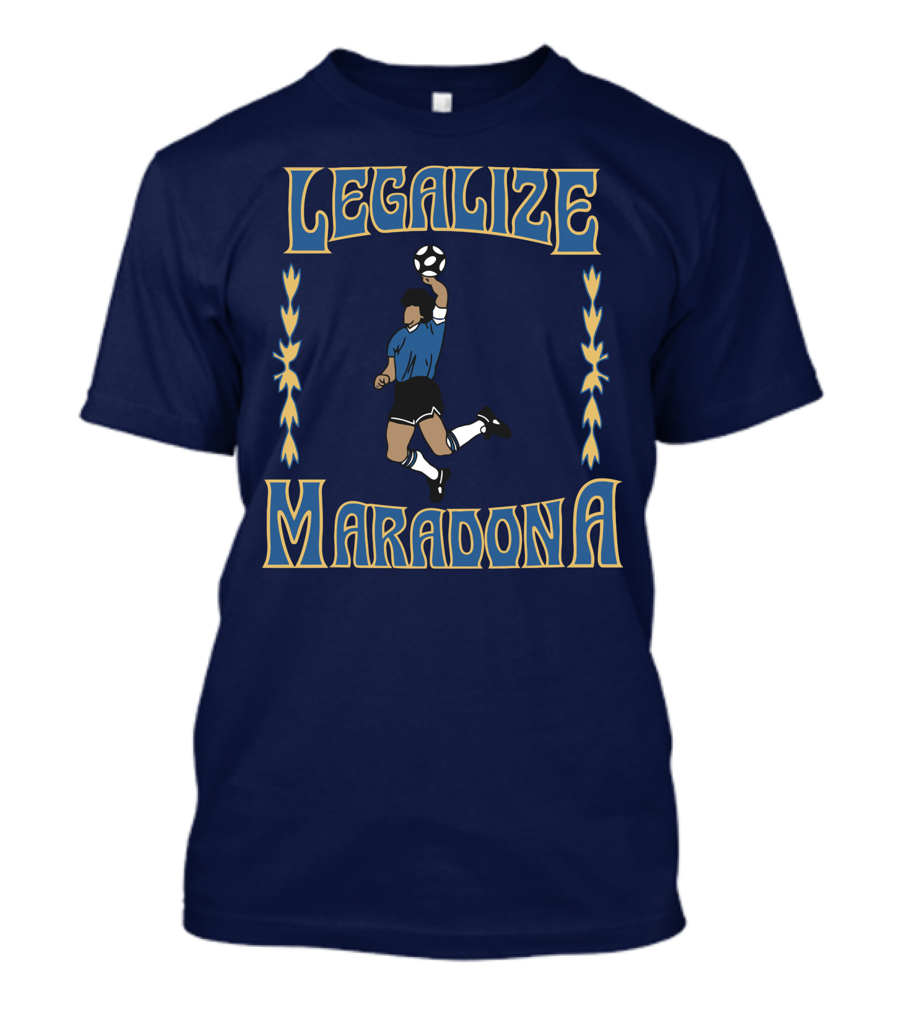 LEGALIZE MARADONA Soccer Legend Iconic T-Shirt