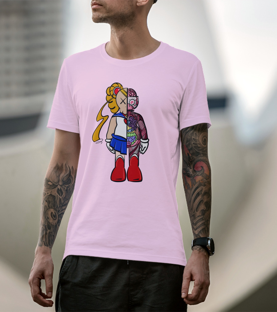 Sailor Kaws Moon Anatomical Hybrid T-Shirt