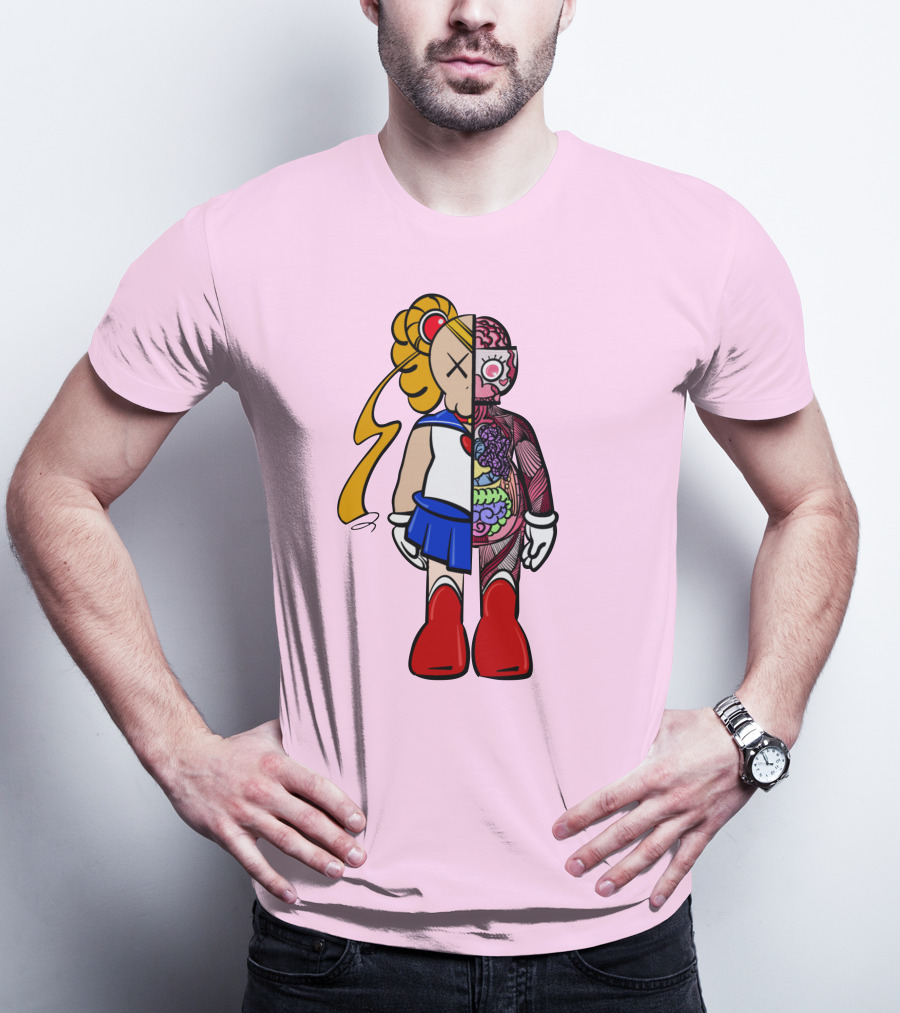 Sailor Kaws Moon Anatomical Hybrid T-Shirt