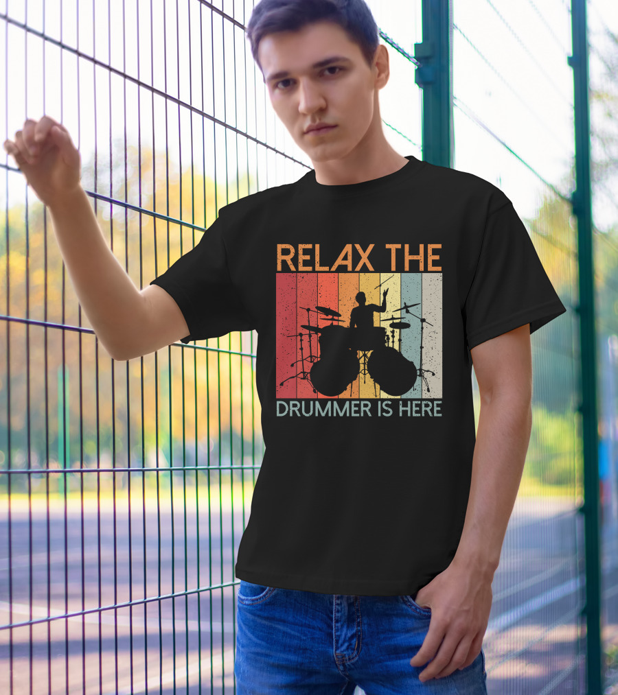 Relax The Drummer Is Here Vintage T-Shirt