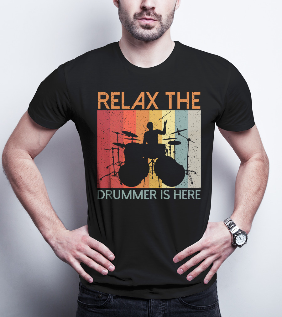 Relax The Drummer Is Here Vintage T-Shirt