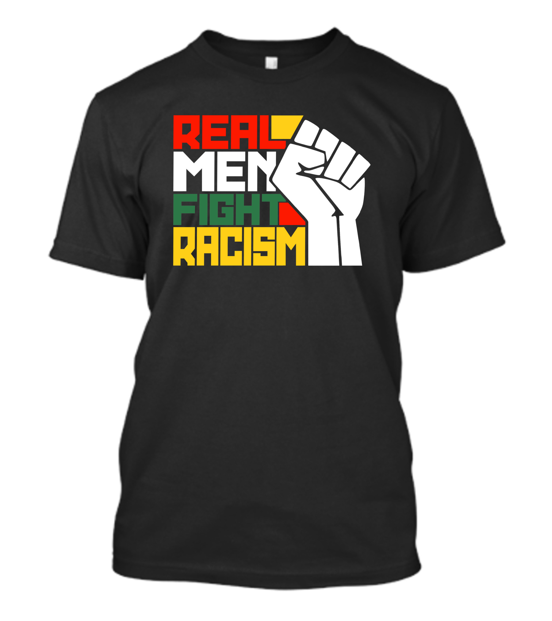 Real Men Fight Racism Silas Young Fist T-Shirt