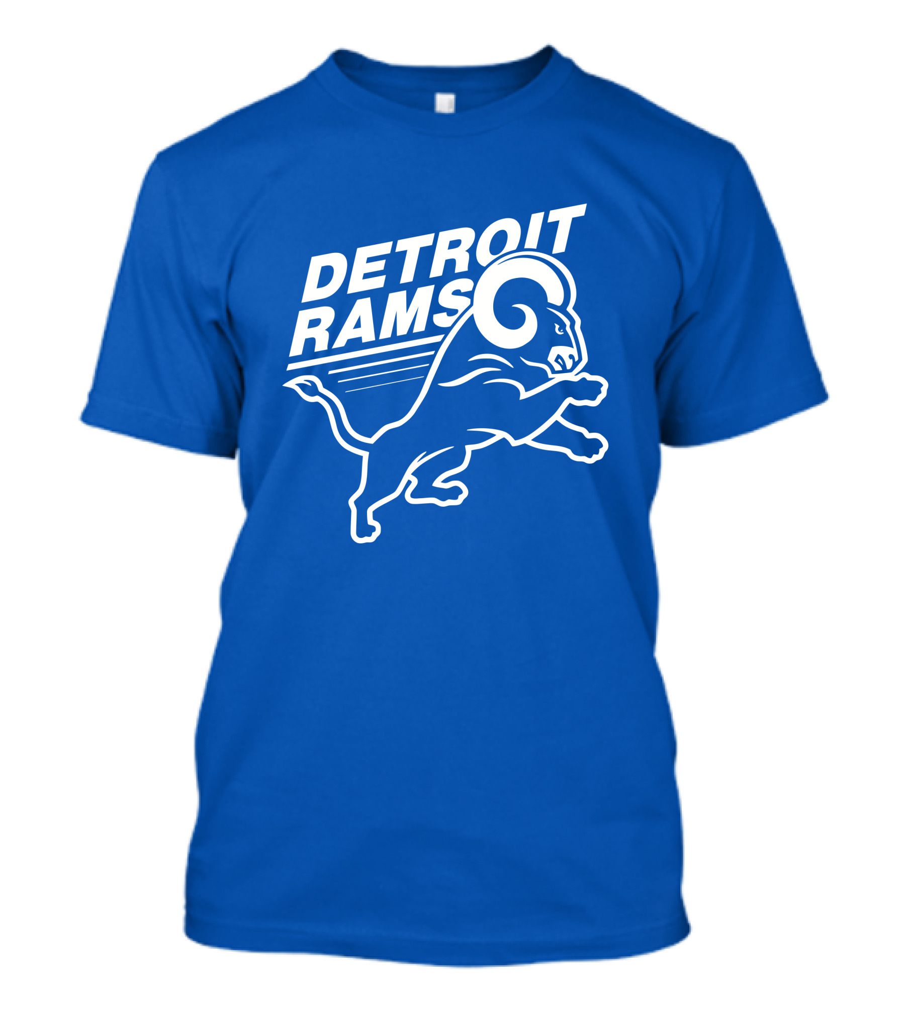 Detroit Rams Pro Sports Zone Charging Blue Ram T-Shirt