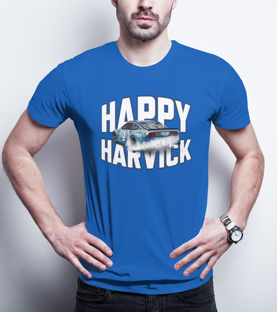 Happy Harvick Busch Racing Car Number 4 T-Shirt