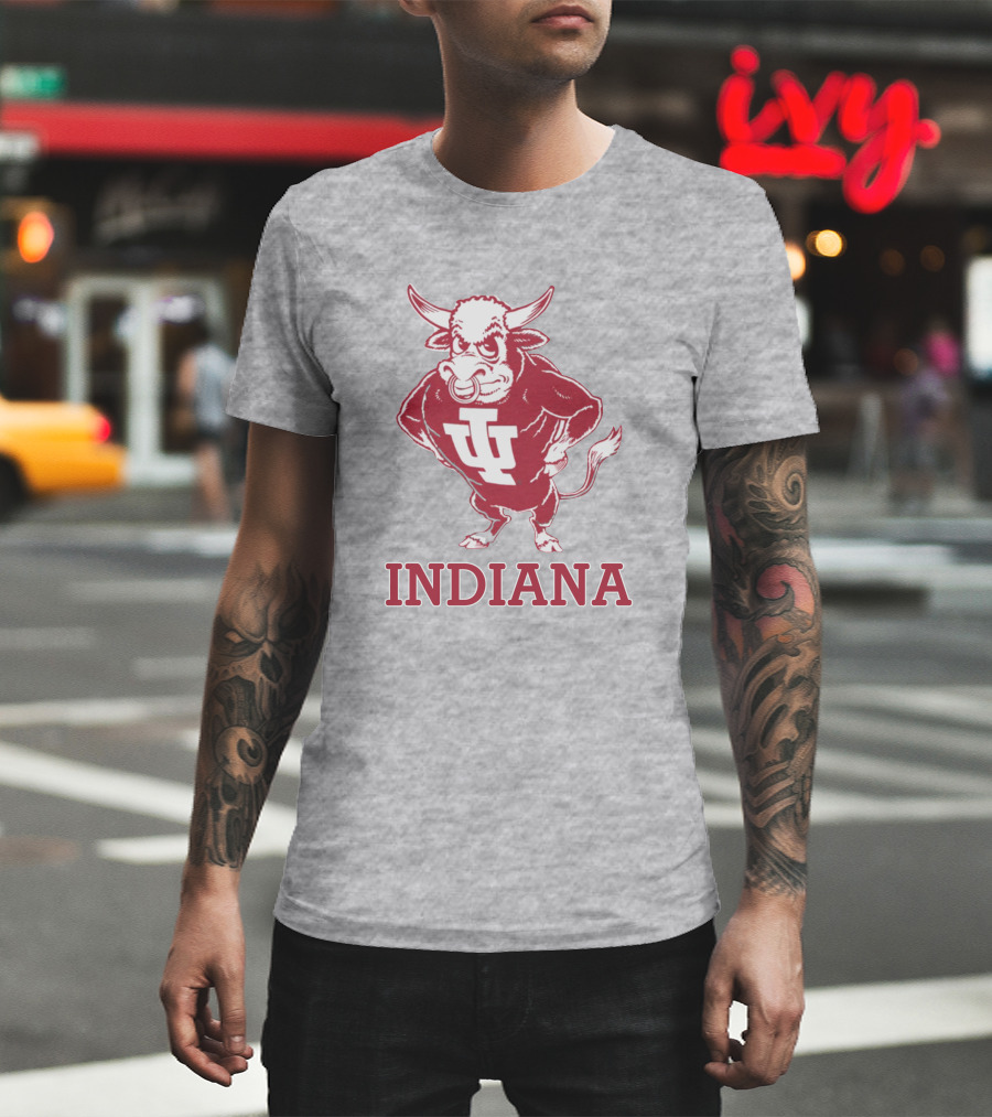 Indiana University Hoosiers IU Bison Mascot Indiana T-Shirt