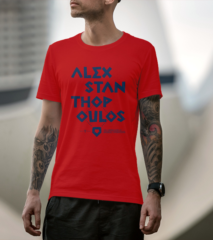 Alex Stanthopoulos The Greek God Of Baseball Operations Rotowear Merch T-Shirt