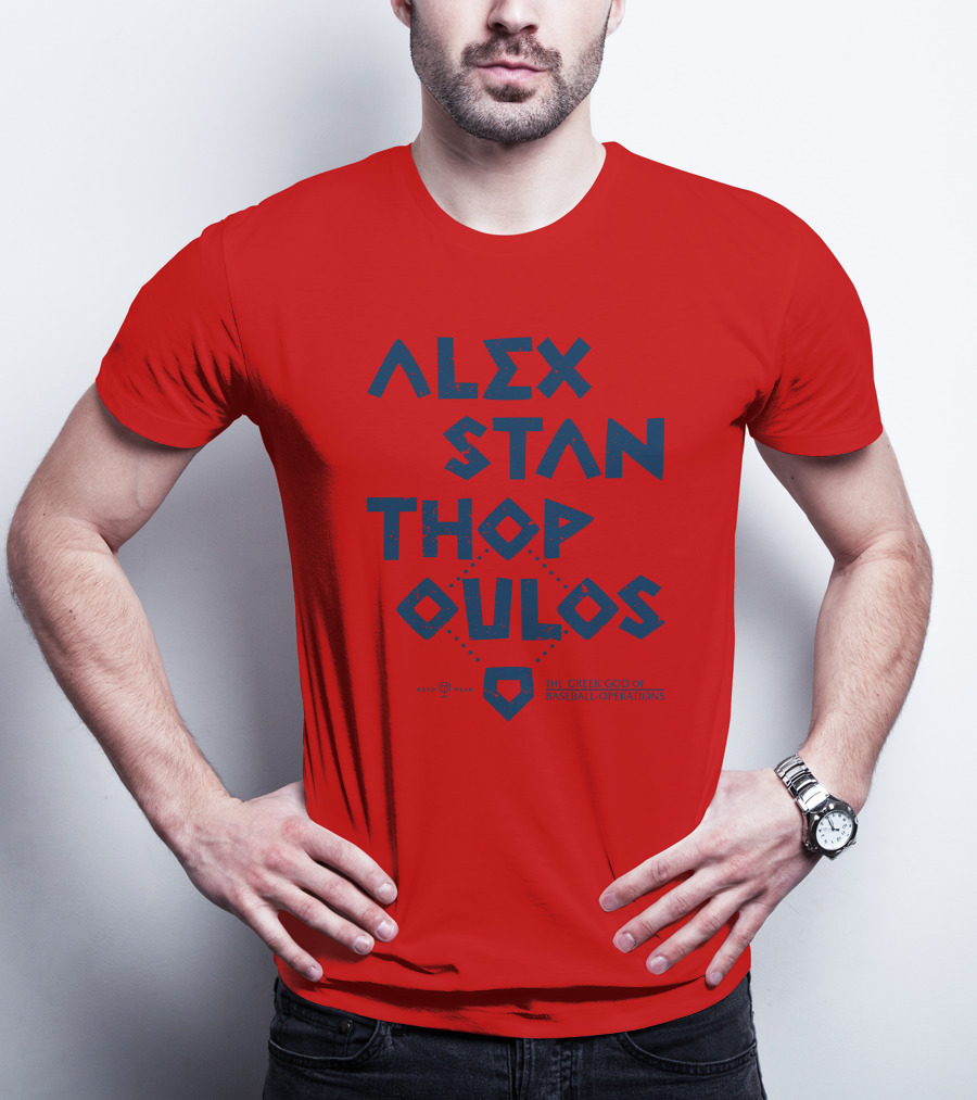 Alex Stanthopoulos The Greek God Of Baseball Operations Rotowear Merch T-Shirt