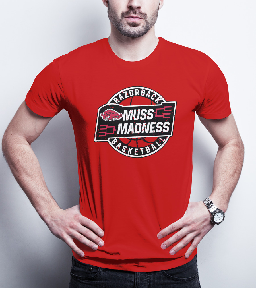 Razorback Basketball Eric Musselman Muss Madness March Tournament T-Shirt