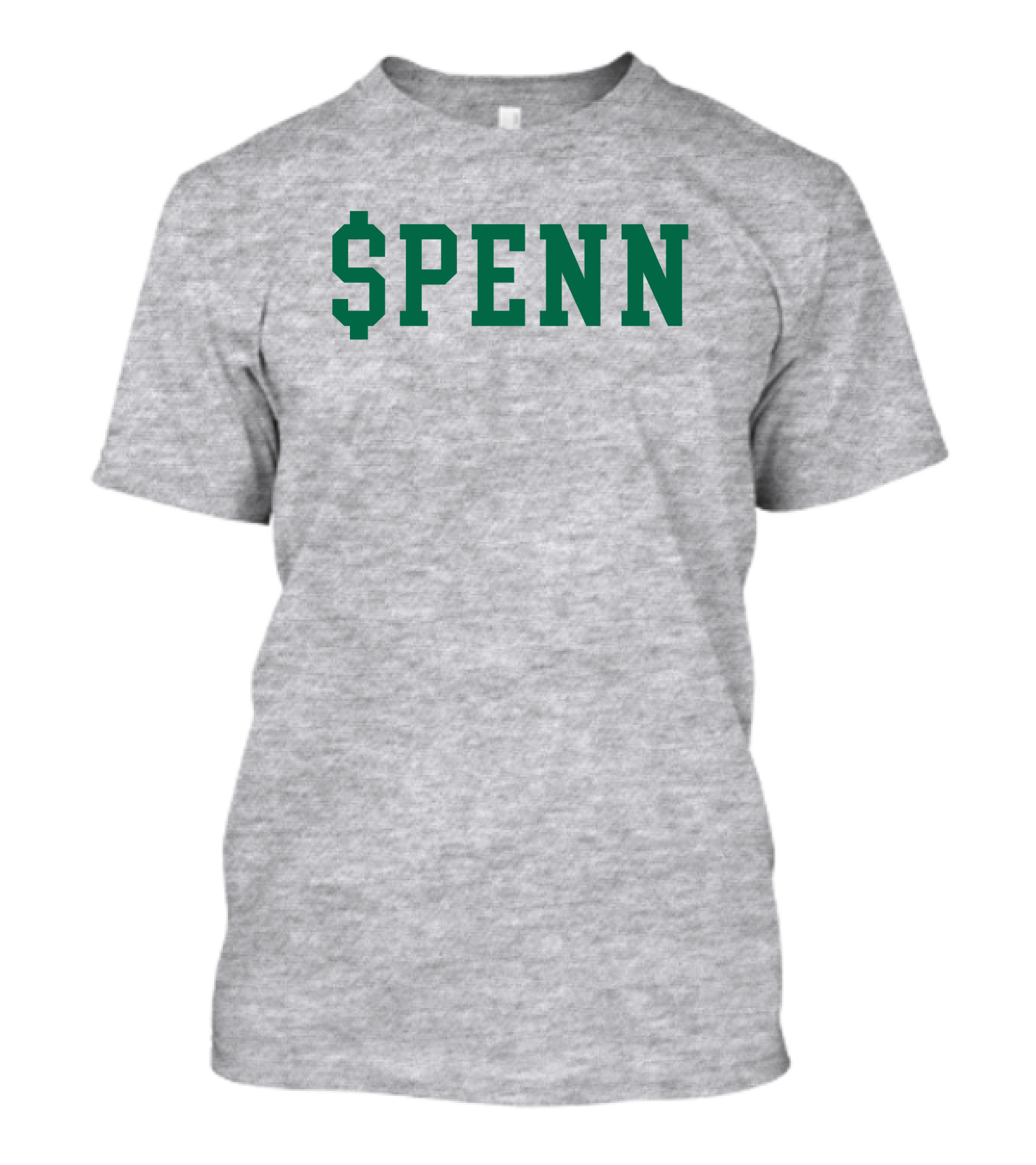 Mintzy $Penn Green Typography T-Shirt