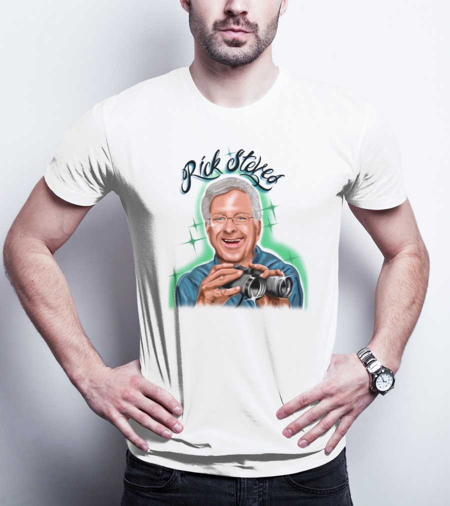 Samborghini Merch Rick Steves Binoculars T-Shirt