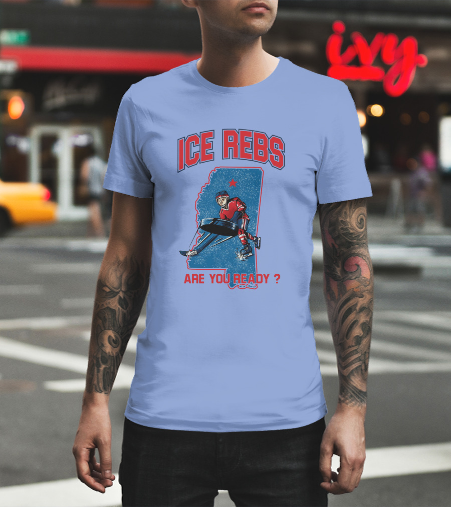 Ole Miss Ice Hockey Ice Rebs Are You Ready? T-Shirt
