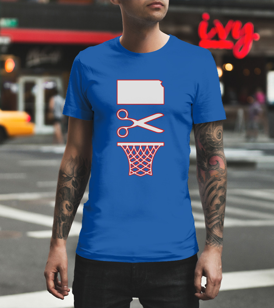 Rock Chalk Blog Kansas Jayhawks Net Cutting Victory T-Shirt