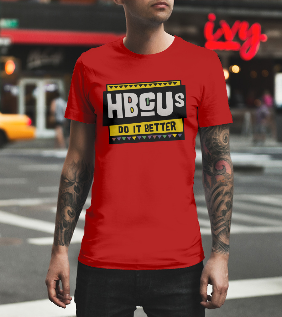 Hbcus Do It Better African Pattern Style T-Shirt