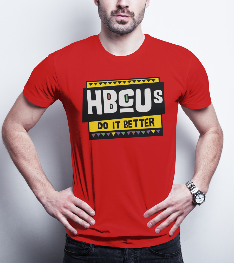 Hbcus Do It Better African Pattern Style T-Shirt