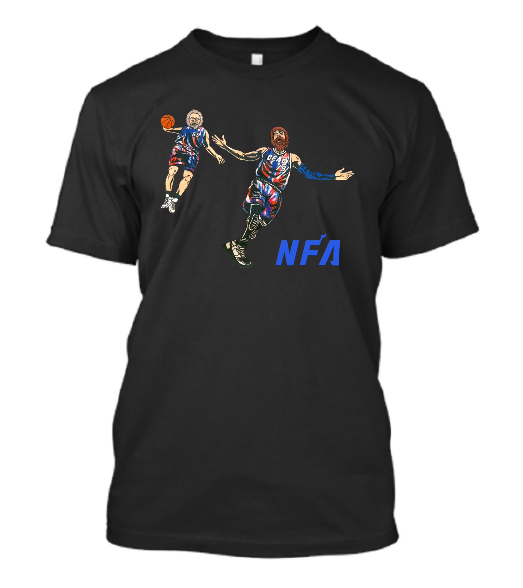 Big Cat NFA Jerry And Brent Dunk Dead 79 Basketball T-Shirt