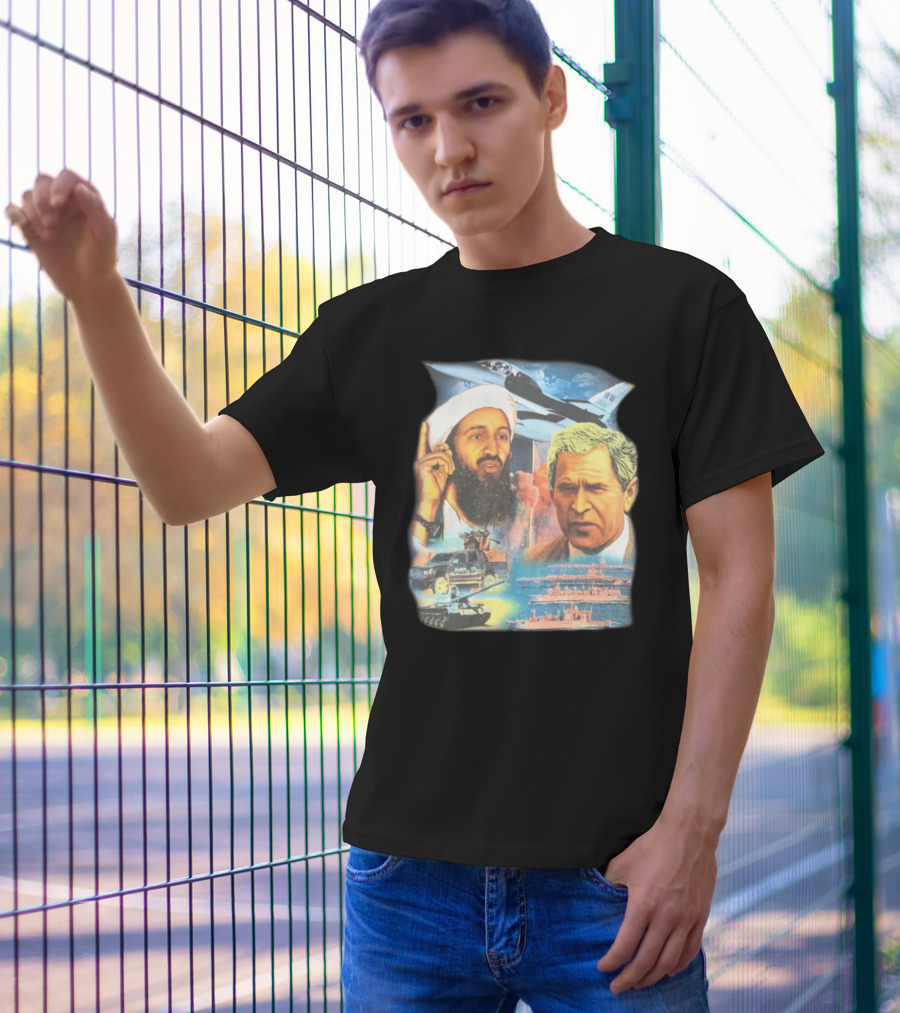 Illusive Music Merch Pure Evil Gas Station Featuring Political Figures And Military T-Shirt