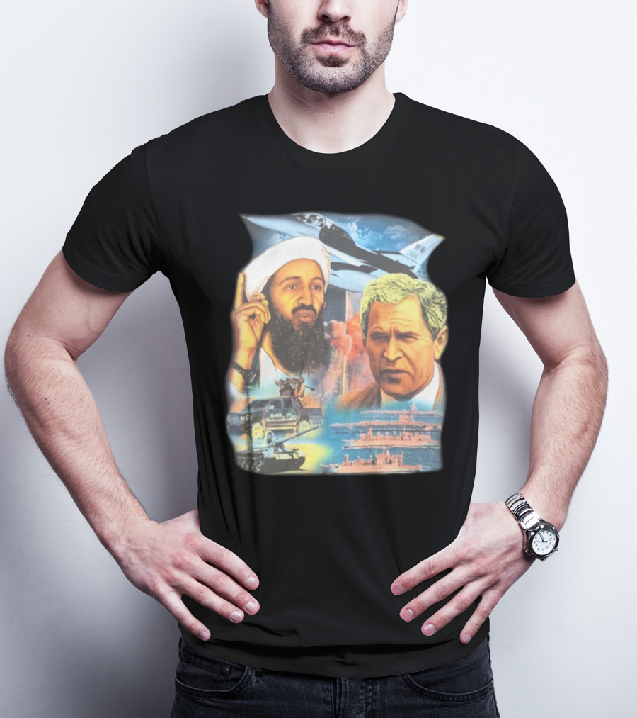 Illusive Music Merch Pure Evil Gas Station Featuring Political Figures And Military T-Shirt