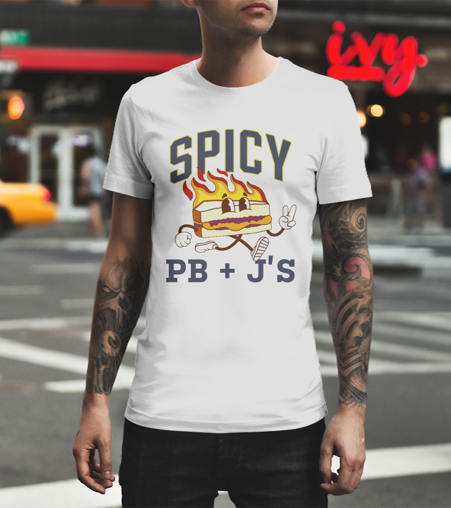 Kevin Kfc Clancy John Feits Feitelberg Spicy PB And J's Flamin’ Sandwich Character T-Shirt
