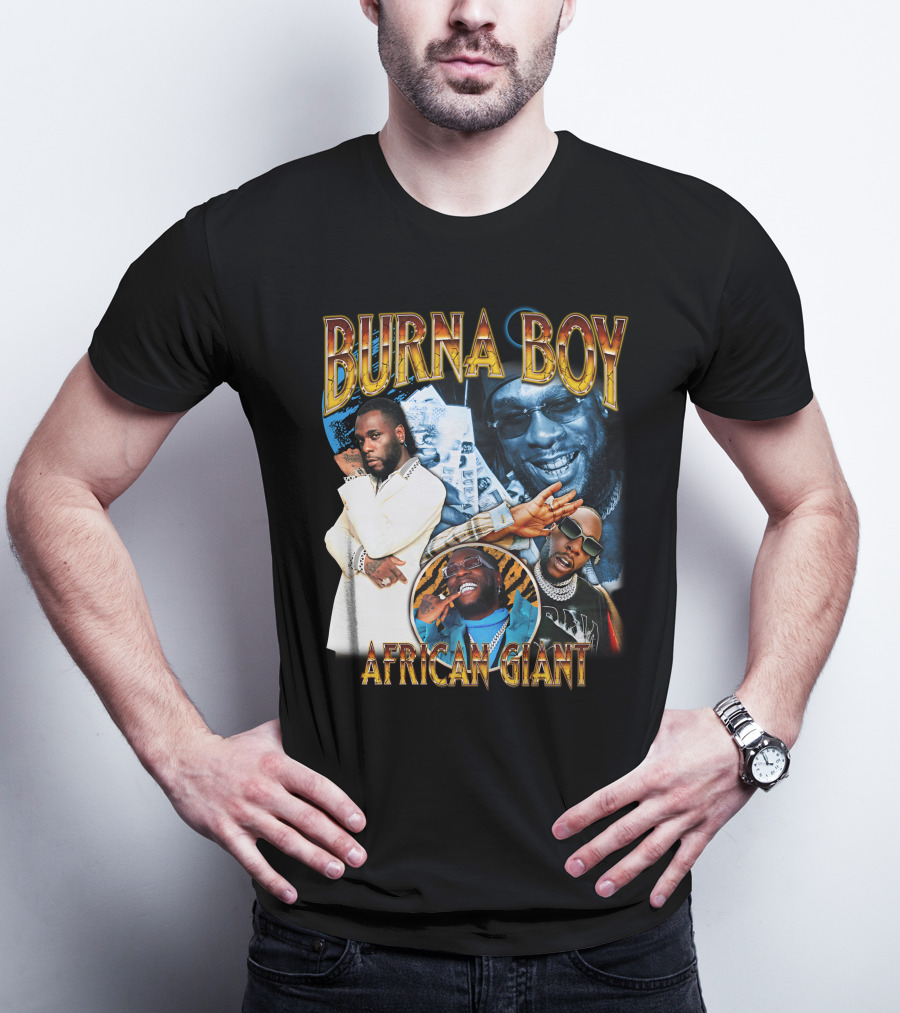 Burna Boy African Giant Sparkboyzco Merch T-Shirt
